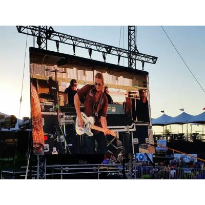 China P3.91 Outdoor LED Display Screen 5000cd Brightness Slim Cabinet Full Color Panel for Advertising for sale