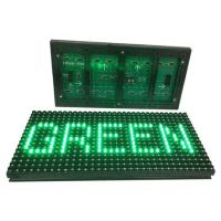 China P10 Single Green LED Display Module DIP Outdoor Waterproof 32x16 Matrix 1/4 Scan 10mm Pitch 2500nit Brightness for sale