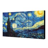 China 75-inch LCD Splicing Screen with 500cd/m² Brightness and Bezel-less Design for Large Display Walls for sale