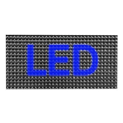 China Outdoor Color LED Display 488×244mm Semi-Outdoor Monochrome Blue Signage for Wayfinding for sale