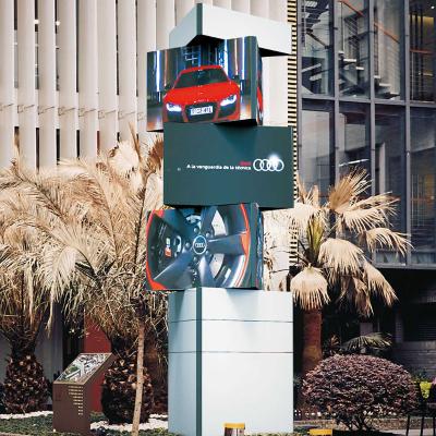 China 960x640mm Outdoor Rotating LED Digital Display Screen with Aluminum Alloy Construction and Multi-Angle Rotation for sale