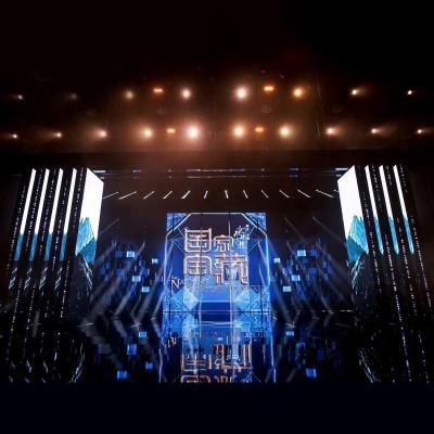 China Indoor Folding Sliding LED Screen with Compact Storage and Dynamic Track Movement for Advertising Displays for sale