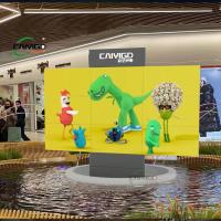 China Indoor Rotating LED Screen 1920x1280 360 Degree Silent Rotation Display for sale