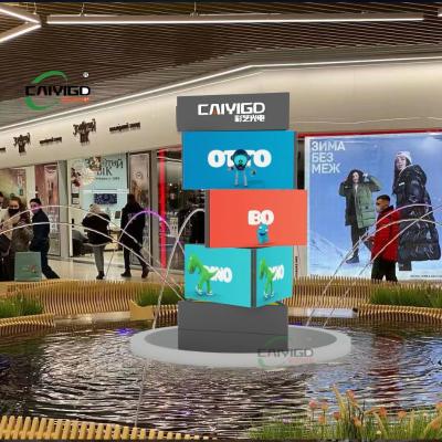China Expandable Outdoor Rotating LED Display Screen 3000x2400 mm for Advertising for sale