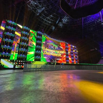 China High Definition Folding LED Video Wall Screen with 24-380V Control System and 60 Brushless Servo Motor for Indoor/Outdoor Rental for sale