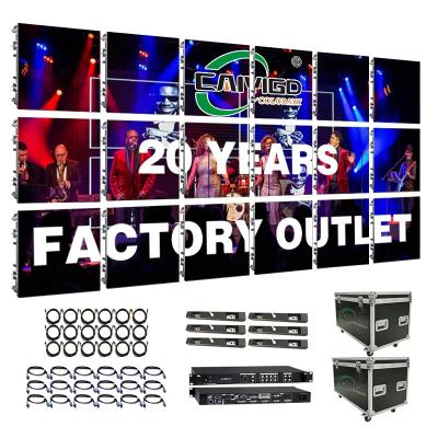 China P2.6 P3.91 P4 Indoor Outdoor LED Video Wall Screen Panel Rental Display 250x250mm for sale