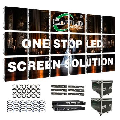 China Wedding LED Video Screen Display P3.91 P2 P1.25 Indoor Outdoor 500x500mm for sale