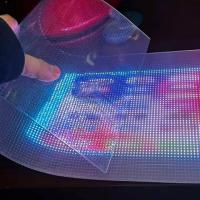 China Transparent LED Film Screen Display Panel P4-P32 Series with 85-95% Transparency and 200W Average Power Consumption for sale