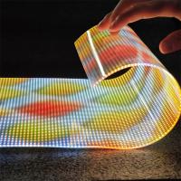 China Flexible Transparent Glass LED Film Screen P4 P6 P8 P10 P16 P32 for Window Advertising Display for sale