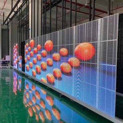 China Outdoor Transparent LED Mesh Screen P3.91 P10 for Window Glass Advertising Display for sale