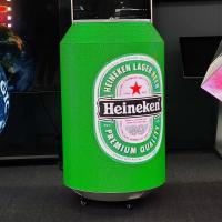 China Custom Beer Bottle & Beverage Can Shaped LED Display with 360° Viewing Angle and 0.6m Cylindrical Configuration for sale