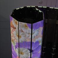 China Flexible Floor LED Display Screen P1.25 P2.6 P3.91 GOB Roll Up Folding 18mm Thickness 1000kg/m² Load Capacity for sale
