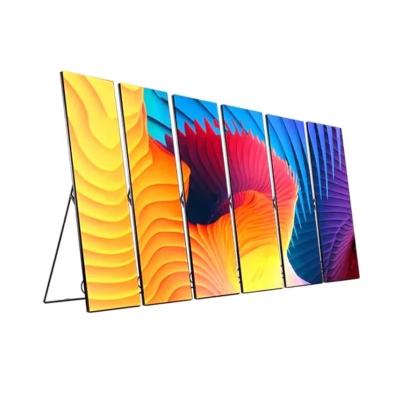 China P2 P2.5 P3 Indoor Portable LED Poster Display with 2-4mm Pixel Pitch and 3840Hz Refresh Rate for sale