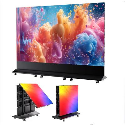 China Floor Standing Foldable LED Poster Screen P1.538 P1.86 P2 P2.5 P3 - 450-550 cd/m² Brightness, 3840Hz Refresh Rate for sale