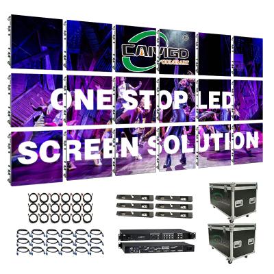 China Full Color P2.5 P3 P4 P5 P6 P8 P10 LED Video Wall 2500 cd Brightness 5 Years Warranty Indoor Outdoor for sale