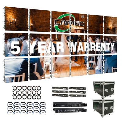 China P3.91 Full Color LED Video Wall 160000 Dots/m2 High Brightness Indoor Outdoor Display for sale
