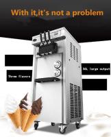 China Industrial Ice Cream Machine with 304 Stainless Steel Construction and 220V/50Hz Voltage for sale