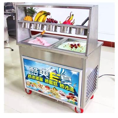 China s Leading 23 Years Ice Cream Rolls Cart with Low Investment and Milk Raw Material for sale