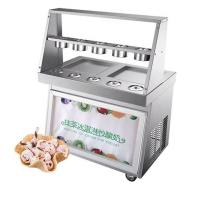 China s Leading 23 Years Ice Cream Rolls Cart with Low Investment and Milk Raw Material for sale