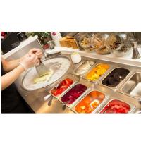 China Automatic Defrost Button for 23 Years Cold Stone Marble Slab Top Fry Ice Cream Machine for sale