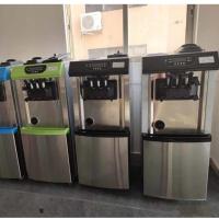 China Soft Ice Cream Machine with 3flavor and 1 mix 120 KG Capacity for sale