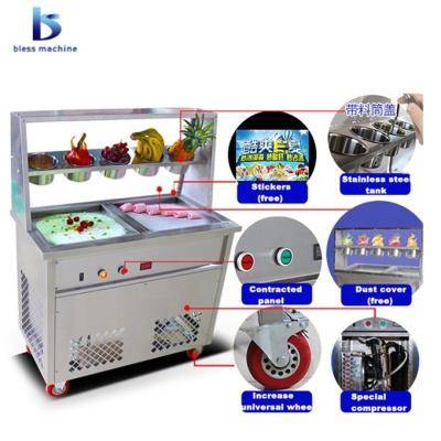 China 1650*560*780mm World's Newest Salable Ice Cream Cold Plate Machine with Trade Assurance for sale