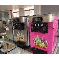 China Soft Ice Cream Machine with 16-88L/h Capacity and Chocolate Raw Material for sale