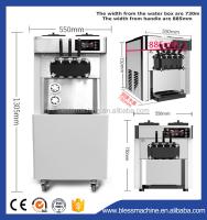 China 670x780x1330mm soft ice cream machine with 120 KG capacity for sale