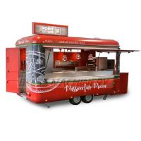 China Custom Airstream Hot Dog Snack Fast Food Trailer with Full Kitchen in Europe Pizza BBQ for sale