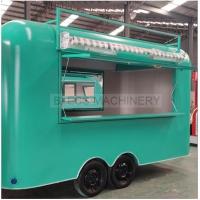China Fully Equipped Trailer in L450.00cm*W210.00cm*H250.00cm Mobile Food Vending Truck for sale