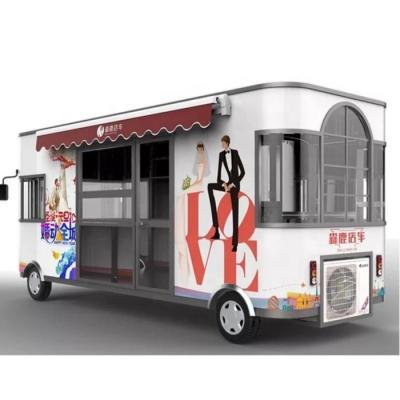 China 2024 Latest Technology Snack Food Cart for Fast Food Machinery Function Driving Car for sale
