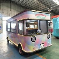 China Mobile Kitchen Food Truck with Fashionable Airstream Trailer and Corn Raw Material for sale