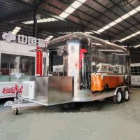 China 40kms per hr Mobile Sales Trailer for Snacks Fast Food Drinks Ice Cream Coffee Milk Tea for sale