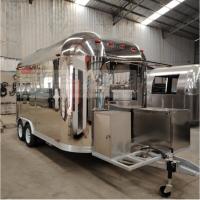 China 40kms per hr Mobile Sales Trailer for Snacks Fast Food Drinks Ice Cream Coffee Milk Tea for sale