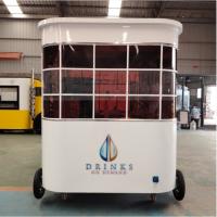 China 2024 Mobile Coffee Milk Tea Soybean Milk Fresh Juice Vegetable Fruit Car Trolley for sale