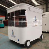 China 2024 Mobile Coffee Milk Tea Soybean Milk Fresh Juice Vegetable Fruit Car Trolley for sale