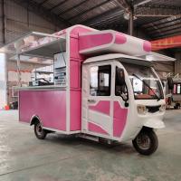 China Video Technical Support Multipurpose Mobile Electric Fast Food Snack Tricycle Pedicab for sale
