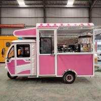 China Video Technical Support Multipurpose Mobile Electric Fast Food Snack Tricycle Pedicab for sale