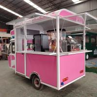 China Video Technical Support Multipurpose Mobile Electric Fast Food Snack Tricycle Pedicab for sale