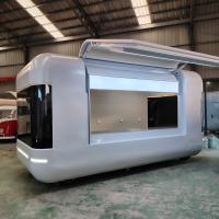 China Customized Galvanized Steel Mobile Food Snack Trailer Boutique Cart for and Retail for sale