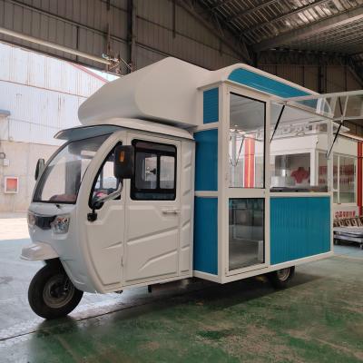 China Multifunctional Mobile Electric Fast Food Snack Tricycle Pedicab Three-Wheeler in 2023 for sale
