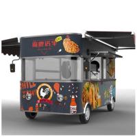China 85kms Long Distance Advertising C Ahap Yapboz Mobile Food Cart with Customized Design for sale