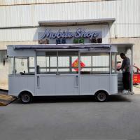 China 500*180*235cm Electric Mobile Fried Chicken Combo Cart with Coffee and Cola Beverage for sale