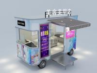China Mobile Barbershop with 85kms Long Distance and L420.00cm*W180.00cm*H230.00cm Size for sale