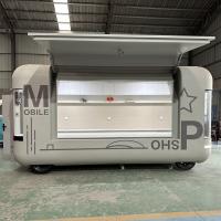 China Multi-Functional Electric Mobile Snack Processing Trailer with Rubber Universal Wheel for sale