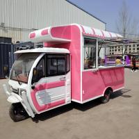 China Multipurpose Mobile Electric Fast Food Snack Tricycle Pedicab with 40kms per hr Function for sale
