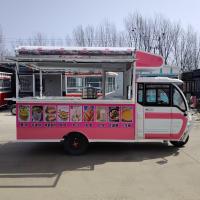 China Multipurpose Mobile Electric Fast Food Snack Tricycle Pedicab with 40kms per hr Function for sale