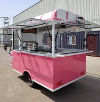 China Multipurpose Mobile Electric Fast Food Snack Tricycle Pedicab with 40kms per hr Function for sale