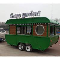 China Galvanized Mobile Food Truck Trailer with 110V/220V/380V Voltage and Wheat Material for sale