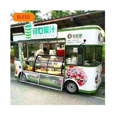 China Multifunctional Fast Food Pizza Tacos Oven Mobile Food Truck with Milk Raw Material for sale